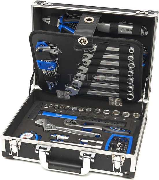 HBM Gereedschapskoffer, Gereedschapsset met EVA Inlay 82-delig | bol