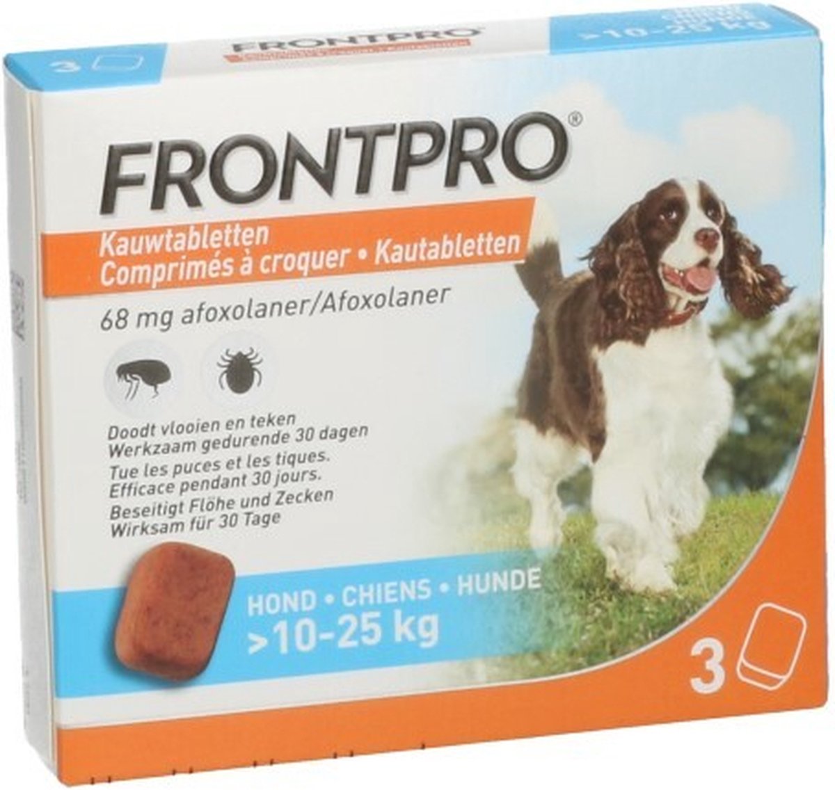 Frontpro Hond L 10-25 kg 3 tabletten | bol