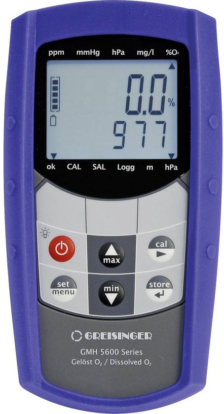 Greisinger GMH5630 Combimeter O₂-concentratie, O₂-verzadiging, Druk ...
