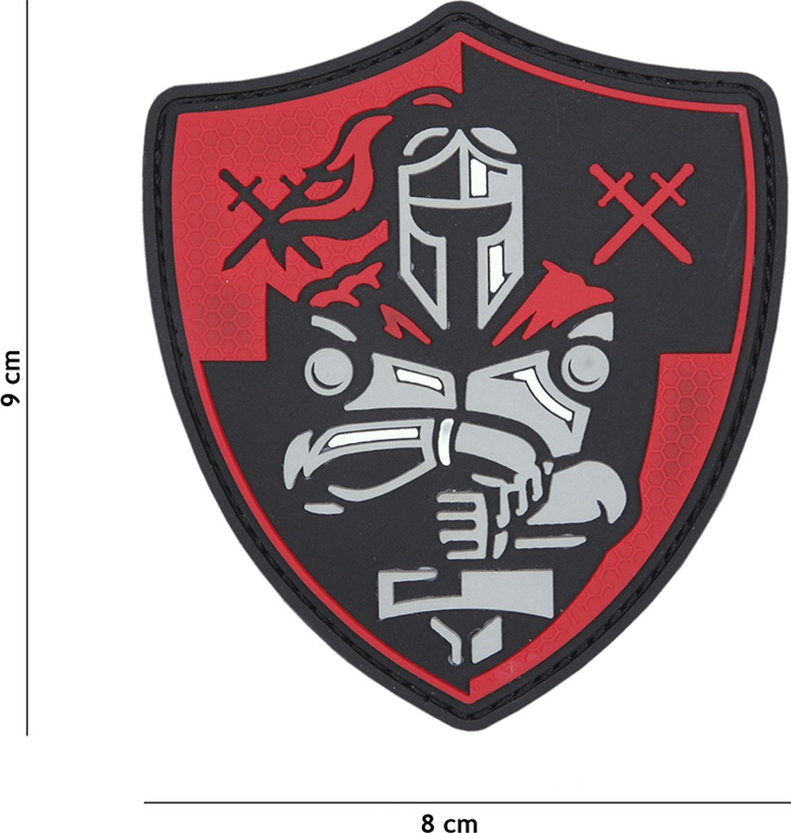 101 Inc Embleem 3D Pvc Ridder Schild Rood 11139 | bol.com