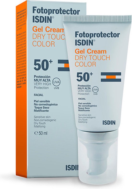 Isdin Sunscreen Spf 50+ Gel Cream Dry Touch Color 50ml | bol