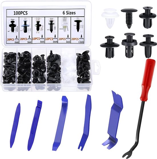 100 Stuks Autoclips Spreidklinknagels Autobevestigingsclips
