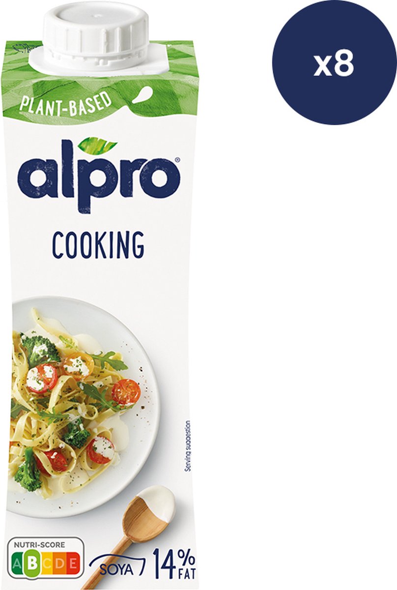 Alpro Plantaardig Alternatief voor Room - 250ml x 8 | bol