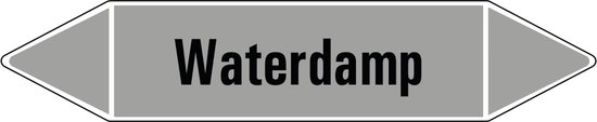 Waterdamp leidingmarkering op vel 179 x 37 mm - 5 per vel | bol