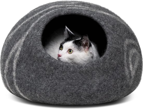 Kattenmand Cave - Milieuvriendelijke bedden van 100% merinowol voor ...