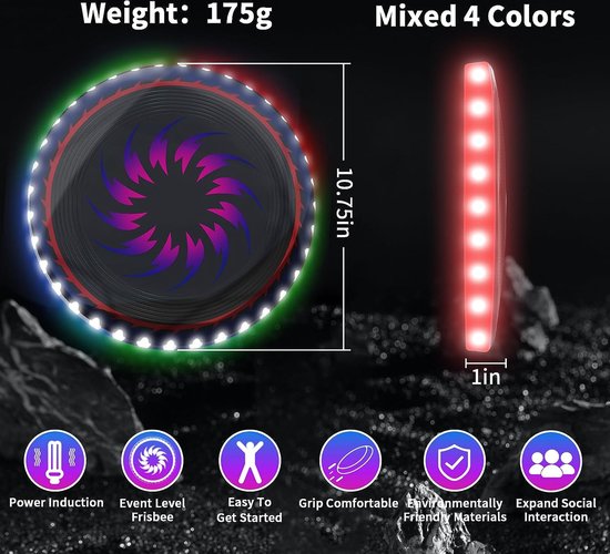 Led Frisbee 108 Leds - Frisbee spel - Frisbees - frisbee spel - flying ...