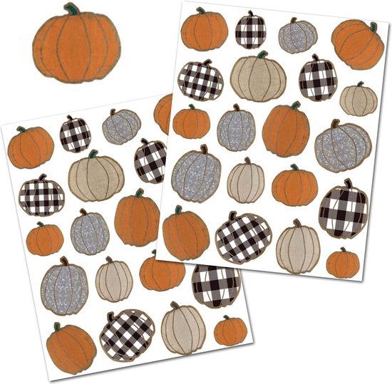 Stickervellen Halloween - Pompoenen Stickers - Stickervellen - Stickers ...