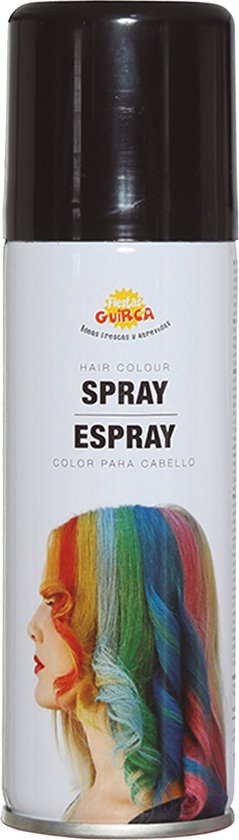 Fiesta Guirca Carnaval verkleed haar verf/spray - zwart en rood ...