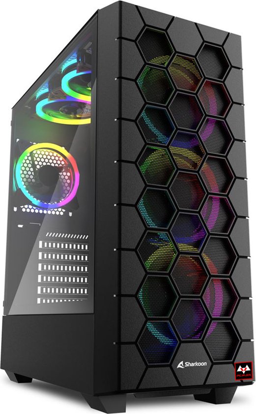 Pcman Game PC Hexagon - Ryzen 5 7600 - RTX 3060 - 16 GB geheugen - 480 ...