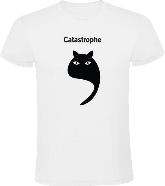 Catastrophe Heren T-shirt - kat - poes - huisdier - catastrofe ...