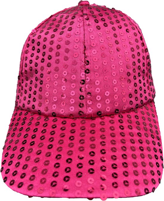 2x Fuchsia - glitter - pailletten - disco baseball cap | bol