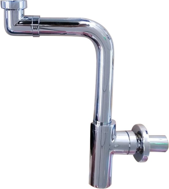 Furnified - Sifon Ruimtebesparend - Chrome | bol.com