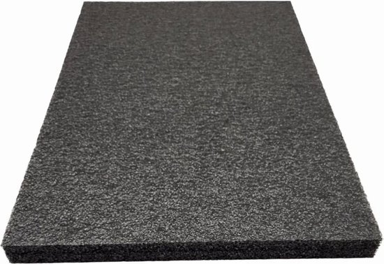Hard schuim PE Polyethleen plaat 60x40x3cm - antraciet - inlay | bol.com