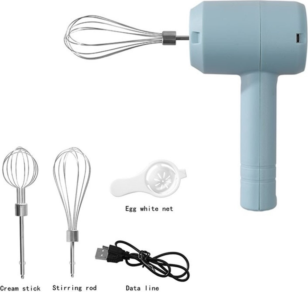 MYVIT Handmixer Elektrisch - Ei klopper - Melkklopper - Taart - Met ...