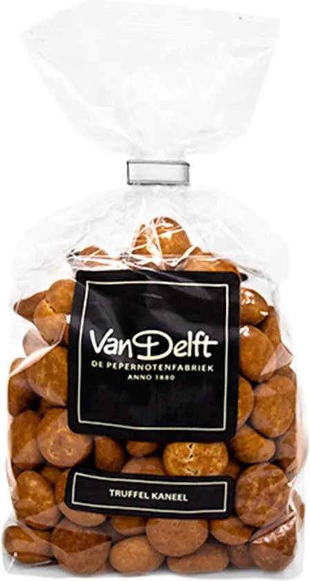 Van Delft - Truffel Kaneel Kruidnoten - 225gr - Chocolade pepernoten | bol