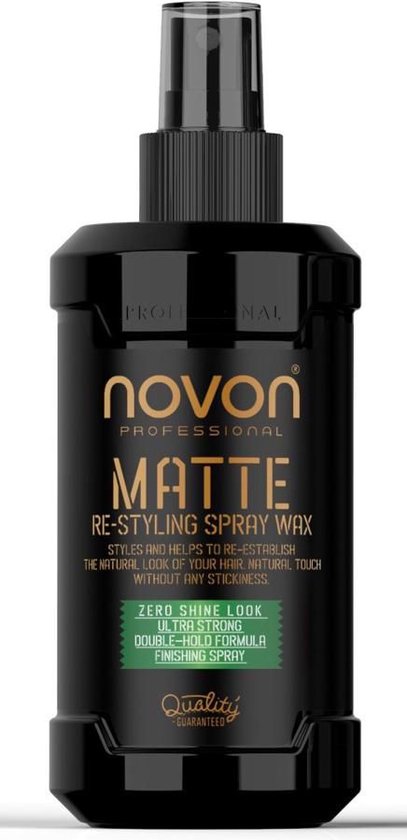 Novon Professional Spray Wax Matte - Haar Wax | bol