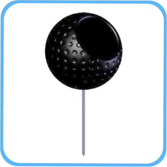 Golfbal dimple tee marker inclusief stalen pin – personaliseerbaar ...