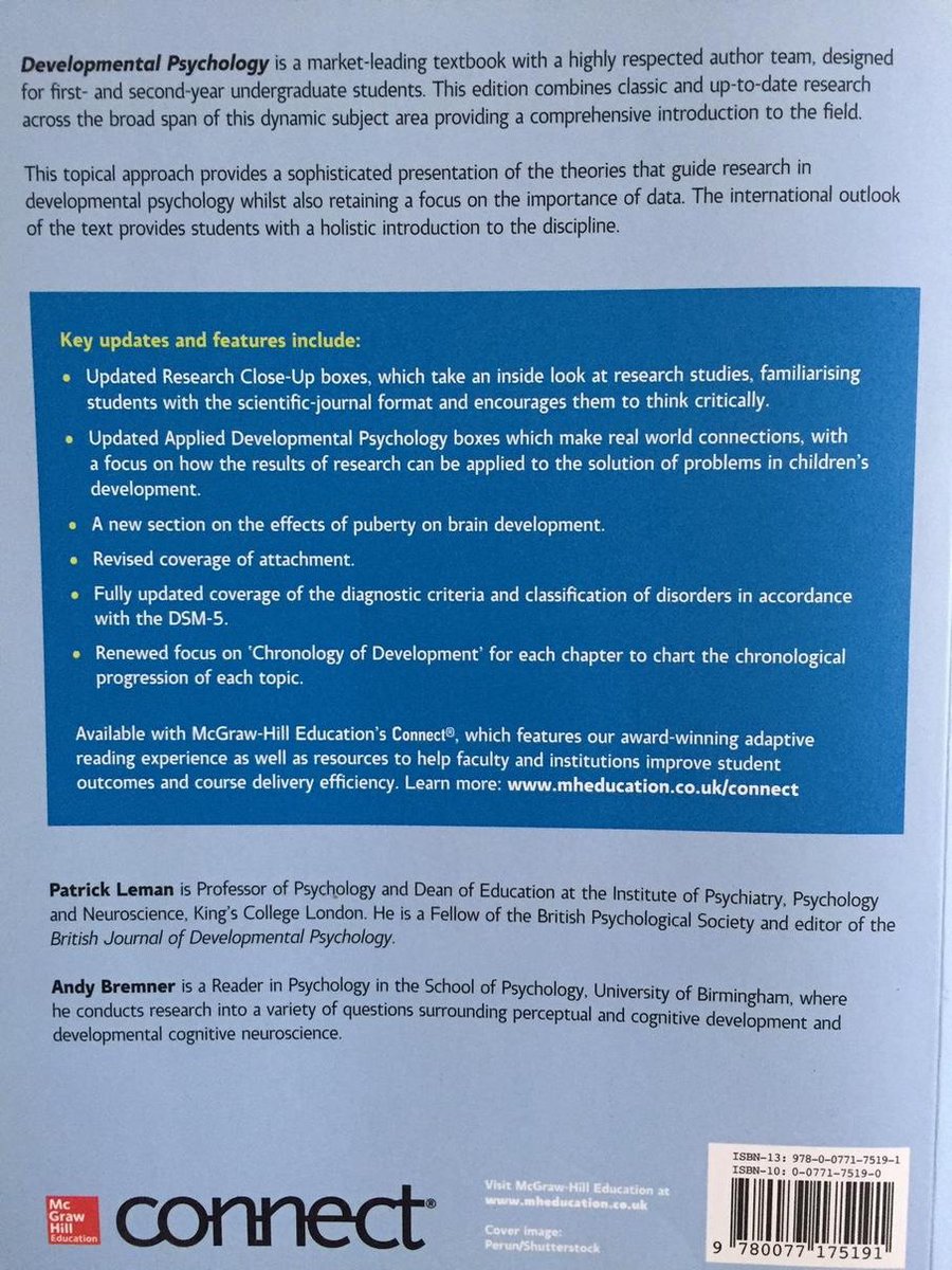 Developmental Psychology - Textbook voor studenten - 2e editie | bol