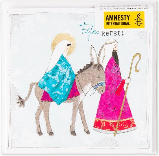3 Pakjes van 10 kerstkaarten Amnesty International Jozef en Maria | bol