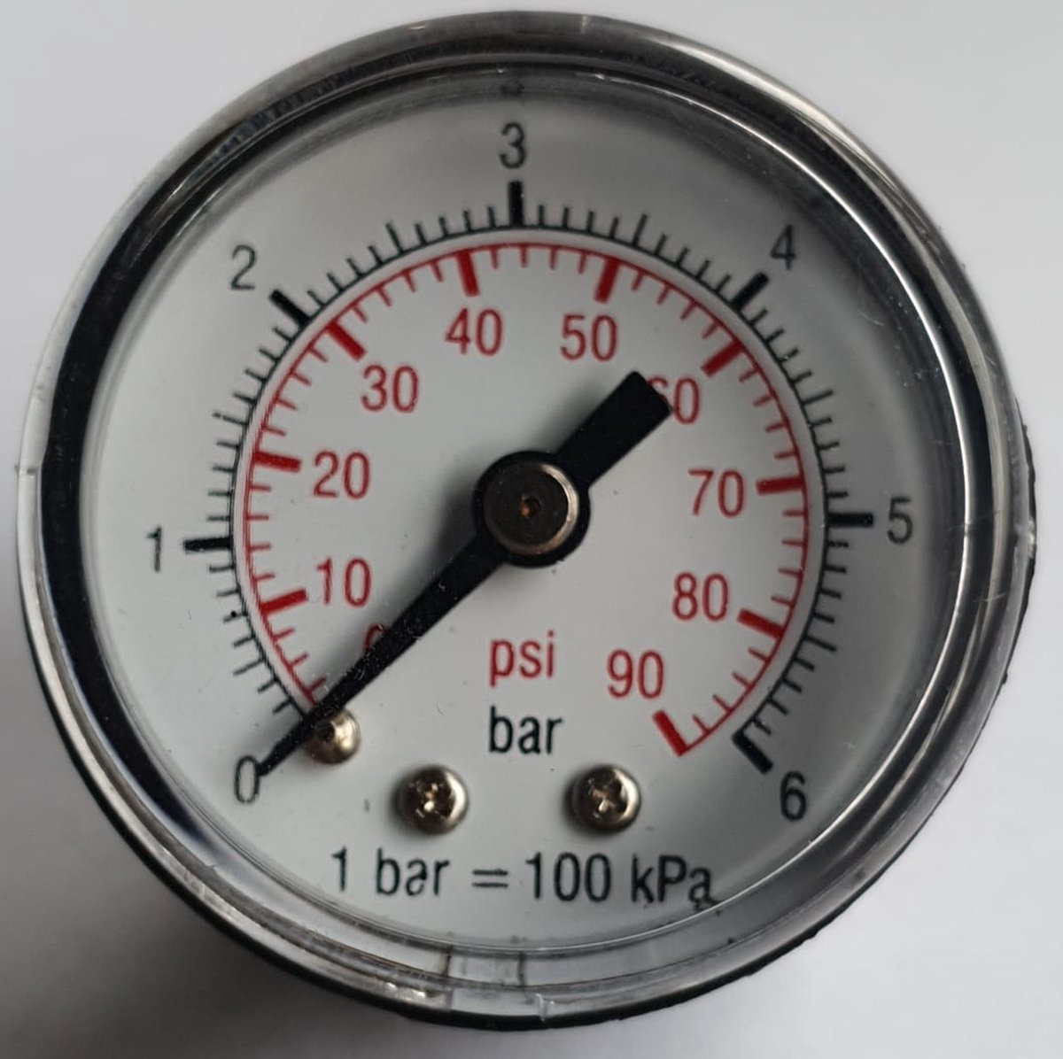 K&W Manometer 40 mm diameter 0-6 bar met 1/8" achter aansluiting ...