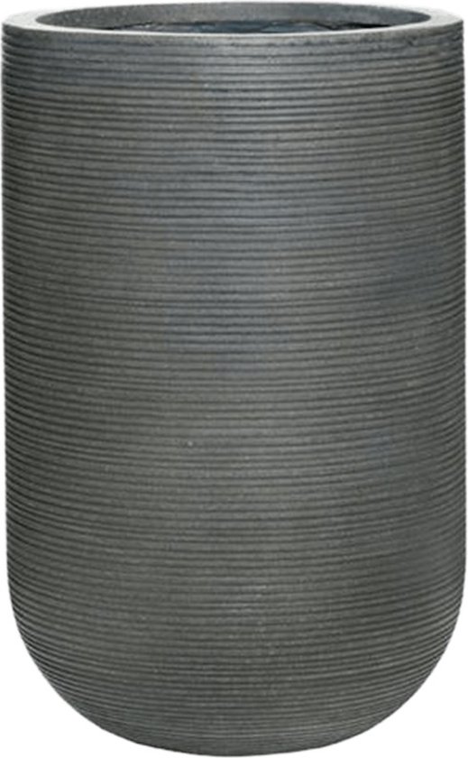 Hoge pot Ridged Horizontal Cody High M Dark grey 35x55 cm hoge ronde ...