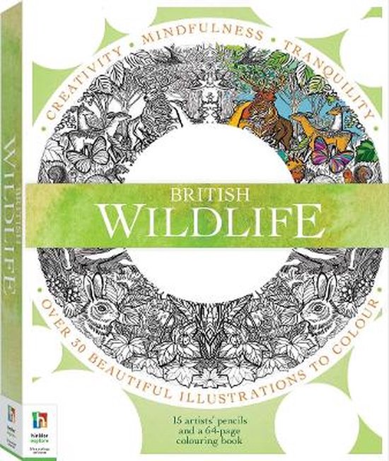 Zen Colouring- British Wildlife Colouring Kit, Hinkler Books Hinkler ...