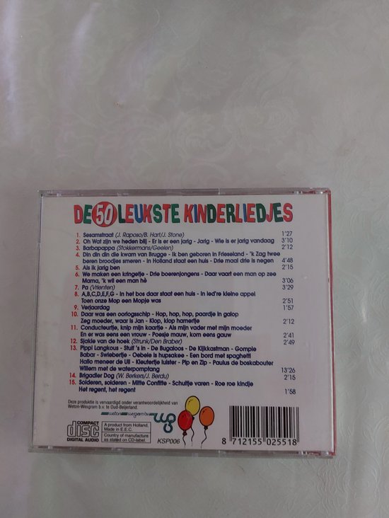 De 50 leukste kinderliedjes, Various | CD (album) | Muziek | bol.com