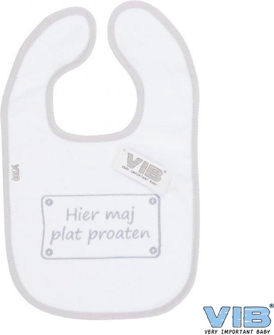 slabbetje Very Important Baby dialect - Hier maj plat proaten | bol.com