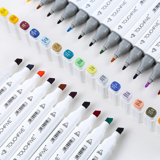 Touch5® Marker viltstiften 30 stuks met alcohol – stiften voor ...