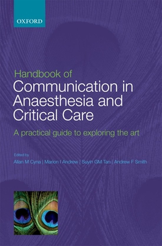 Handbook Of Communication In Anaesthesia | 9780199577286 | Allan M Cyna | Boeken | bol.com