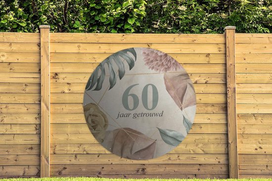 Tuincirkel Spreuken 60 Jaar Getrouwd Quotes Jubileum 150x150 Cm