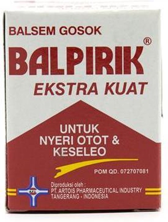 BALPIRIK Balsem Gosok - Extra heet voor spieren - 20GR | bol