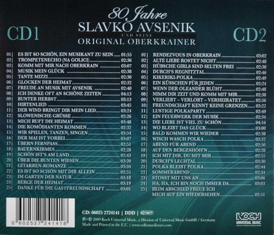 80 Jahre (CD), Slavko Avsenik | CD (album) | Muziek | bol