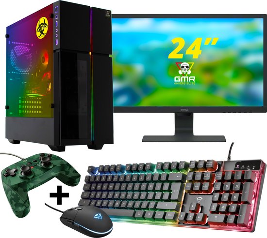 GMR - Crusader Gaming SET V1 (GamePC + 24 Inch Monitor + Toetsenbord ...