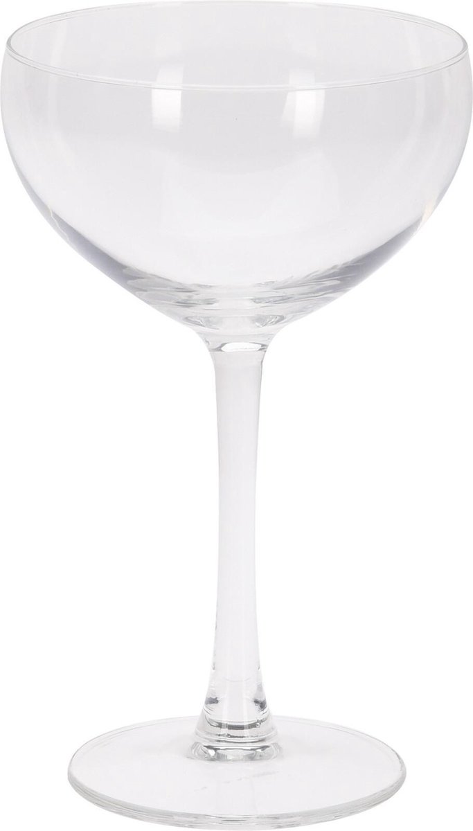 4x Champagneglazen/cocktailglazen transparant 240 ml - Cocktail glazen ...
