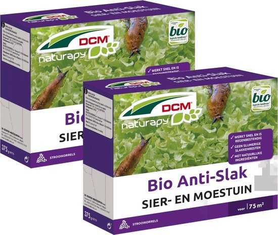 Dcm Naturapy Bio Anti-Slak - Insectenbestrijding - 2 x 375 g | bol