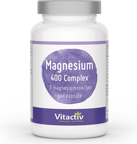 MAGNESIUM 400 mg Complex 120 capsules direct voor 2 maanden ...