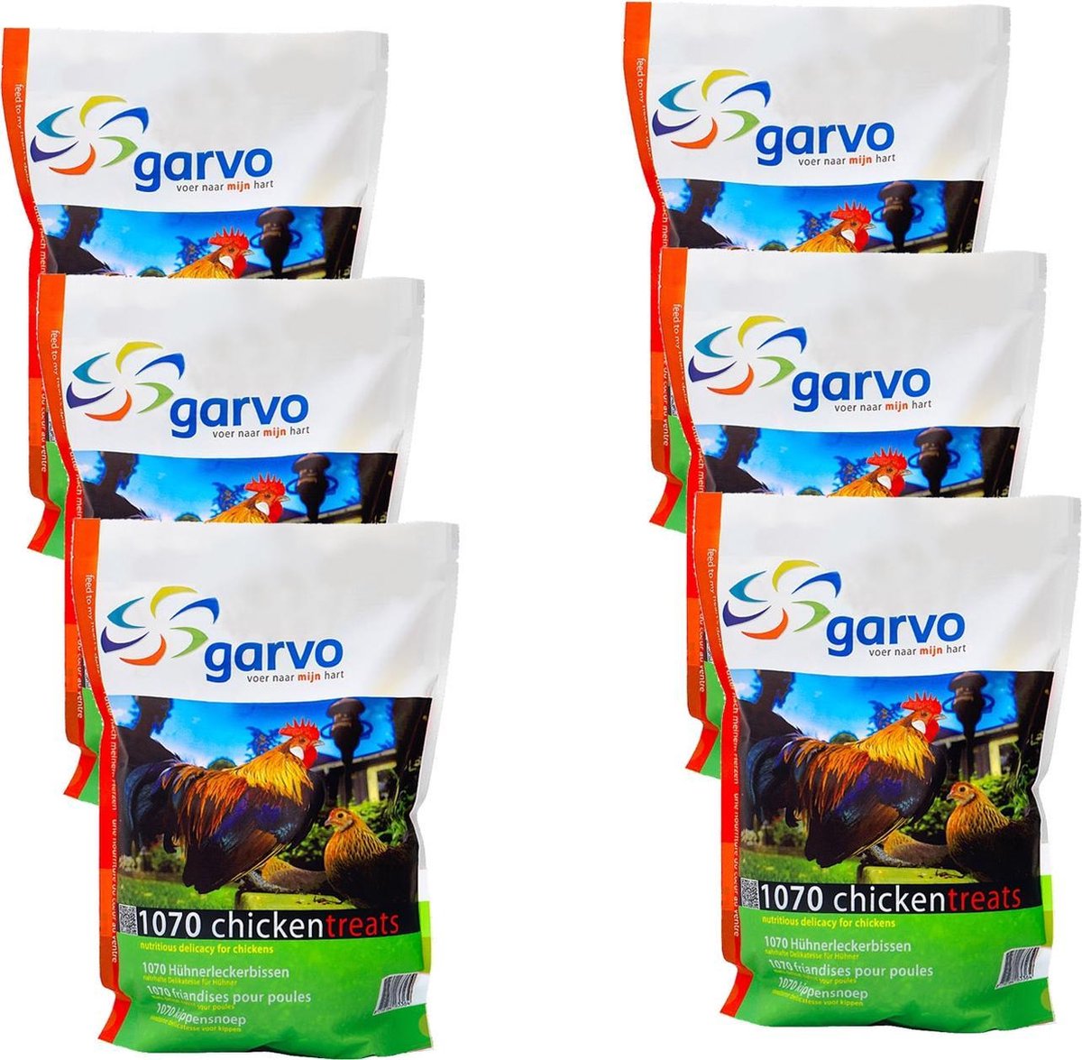 Garvo Kippensnoep - Kippenvoer - 6 x 800 g | bol.com
