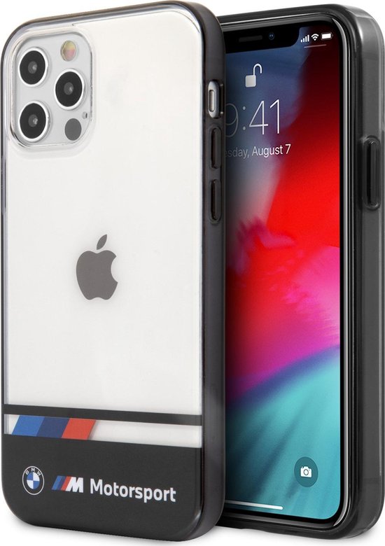 IPHONE 12 / IPHONE 12 PRO - HARD CASE CLEAR MOTORSPORT TRICOLOR LOWER ...