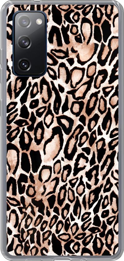 Geschikt voor Samsung Galaxy S20 FE hoesje - Panterprint - Zwart - Vlekken - Siliconen... | bol