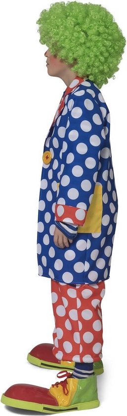 Funny Fashion - Clown & Nar Kostuum - Clown Carlo Kind - blauw - Maat ...