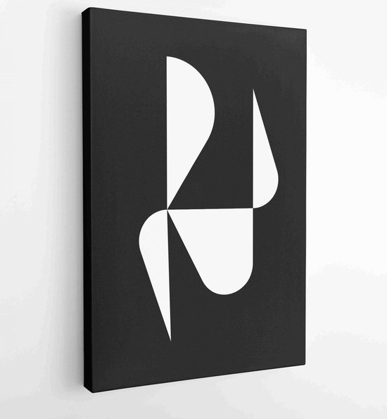 Canvas schilderij - Abstract organic shape Art design for poster, print ...