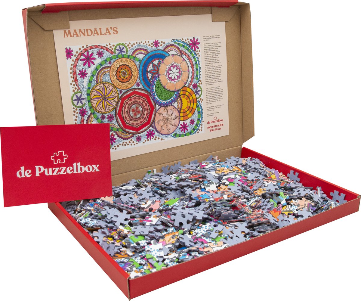 De Puzzelbox 'Mandala's' Puzzel - 1000 Stukjes Puzzel - Geweldige ... De Puzzelbox 'Mandala's' Puzzel - 1000 Stukjes Puzzel - Geweldige ...