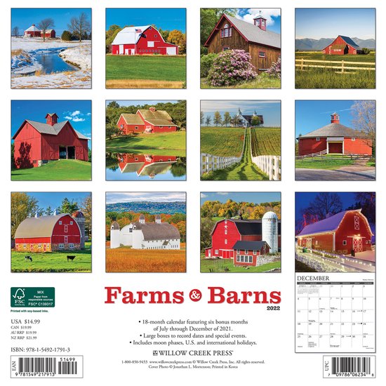 Farms and Barns Kalender 2022 | bol.com