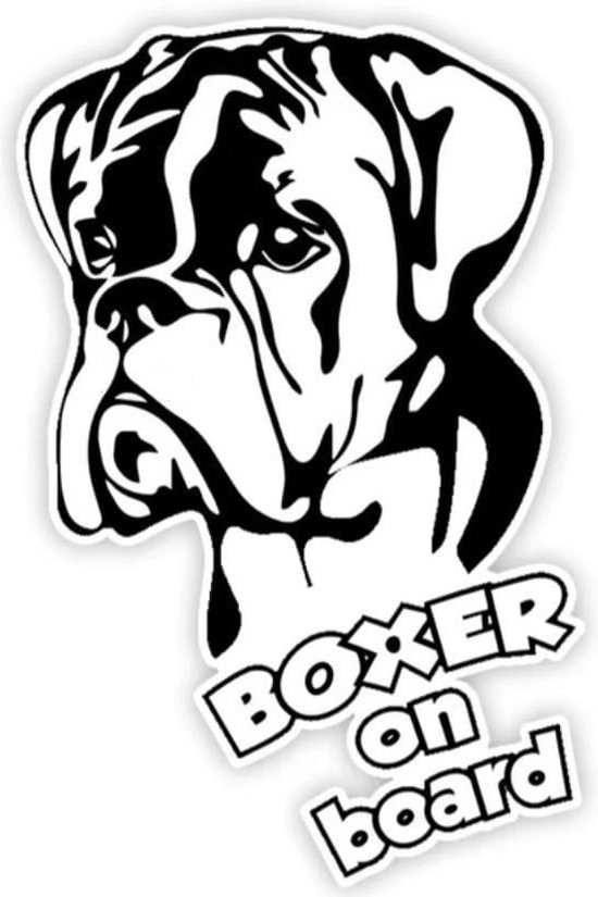 Sticker boxer on board/Auto sticker boxer/Auto sticker hond | bol