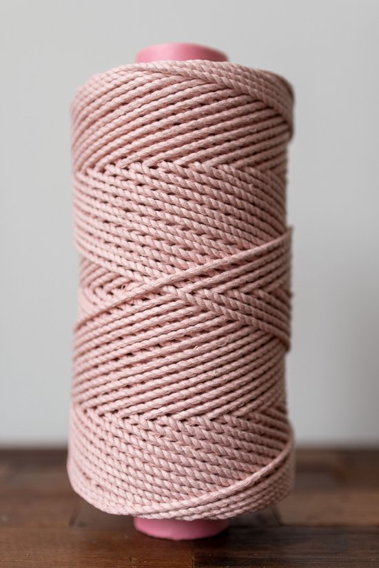 Katoen macramé touw - Macramé koord - Ballet - 3mm dik - 140 meter ...