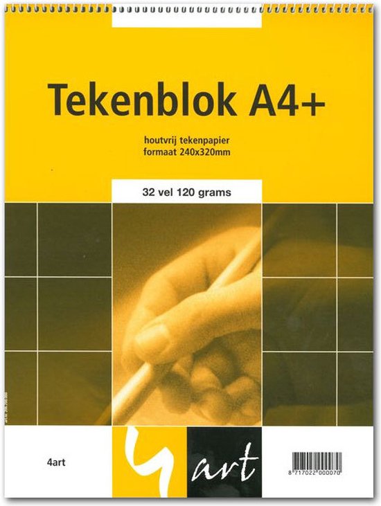 Tekenblok A4+ - 32 vel 120 grams | bol