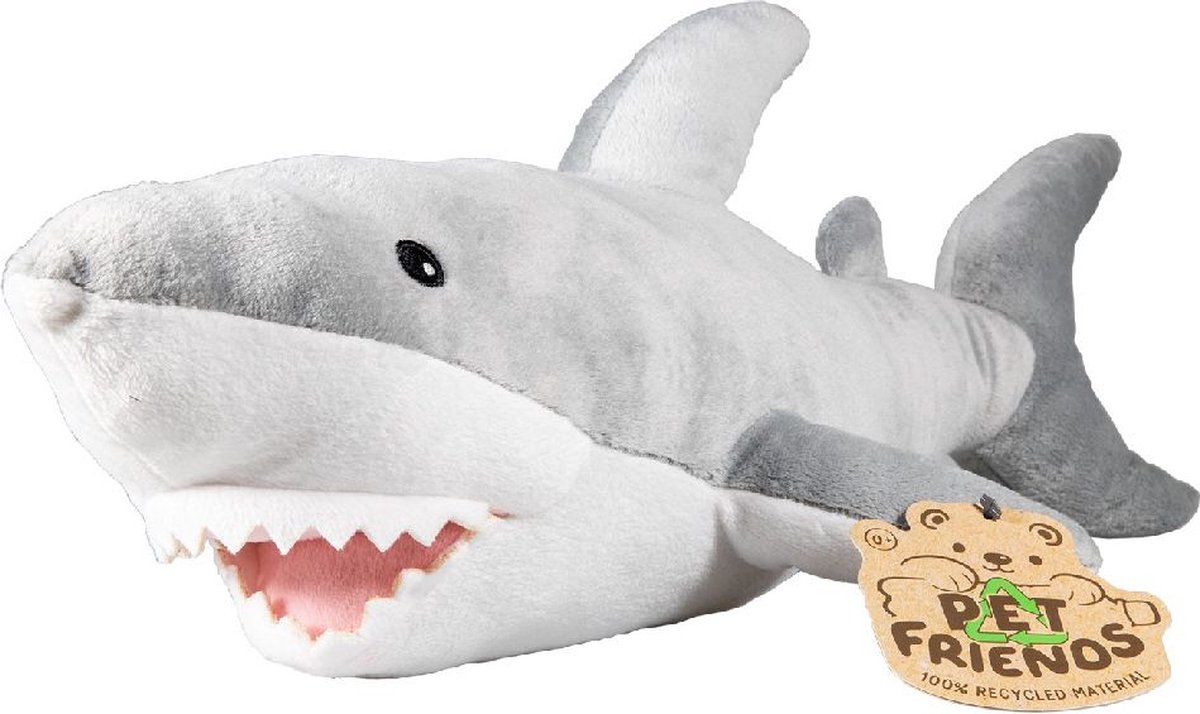 Pluche knuffel witte haai 33 cm - Speelgoed haaien knuffeldieren voor ...