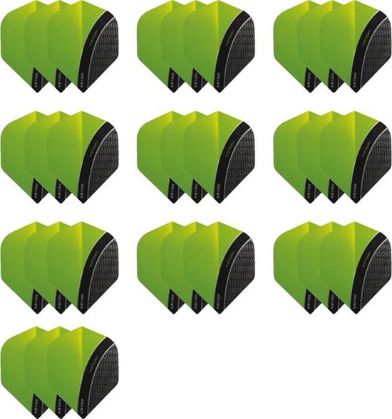 10 - Sets XS100 Curve 100 micron flights - Groen | bol
