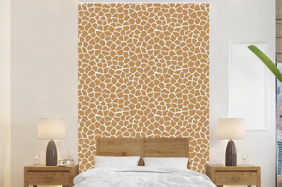 Behang - Fotobehang Safari - Print - Giraffe - Breedte 225 cm x hoogte ...